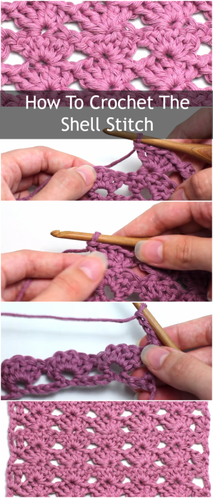 How To Crochet The Shell Stitch - Simple Tutorial For Beginners - Crochetaholic