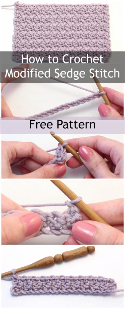 How To Crochet Modified Sedge Stitch For Blankets - Unique Step By Step ...